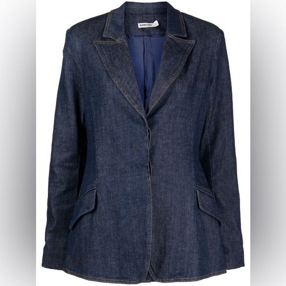 Simkhai | Jackets & Coats | Simkhai Jasper Denim Blazer | Poshmark